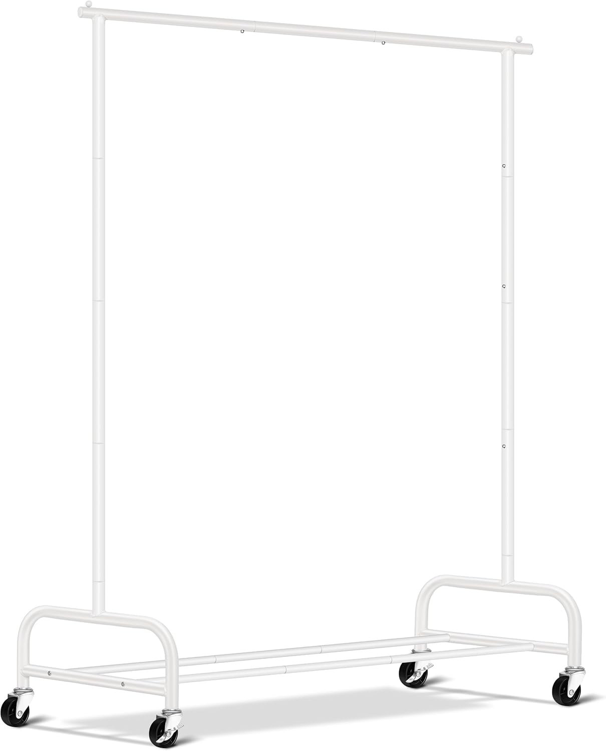 Rebrilliant Heavy Duty Clothes Racks For Hanging Clothing Rack, 43" Wide Rolling Garment Rack ...